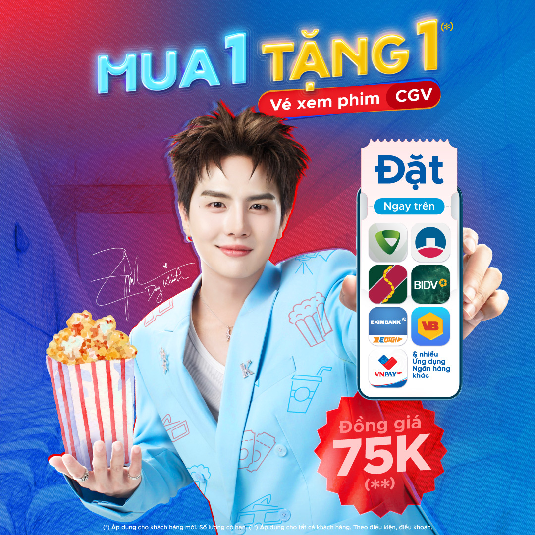 Đặt mua vé xem phim trên App ngân hàng và VNPAY App